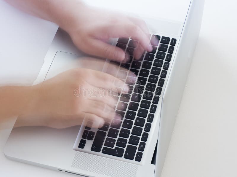 Typing on keyboard stock image. Image of fingers, pressing - 20821157