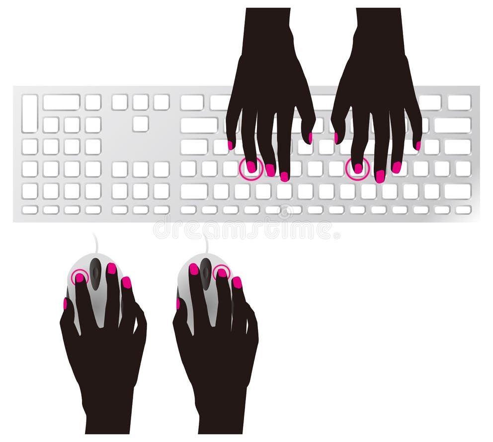 Typing Keyboard Mouse Stock Illustrations – 1,086 Typing Keyboard Mouse ...