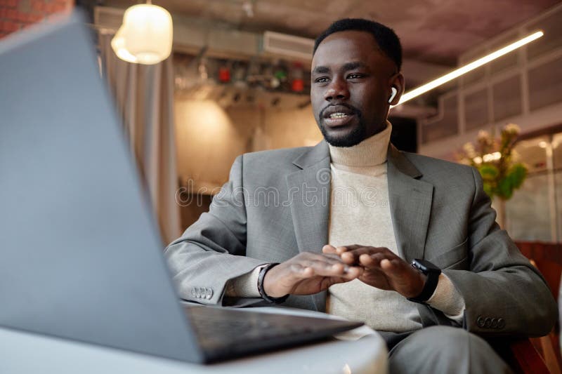 Typing on Laptop during Remote Work Session Stock Image - Image of ...