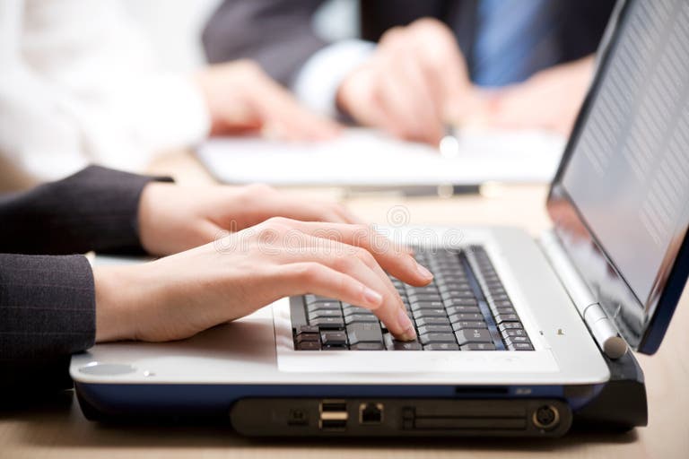 Typing a letter stock photo. Image of fingers, hands - 11940244