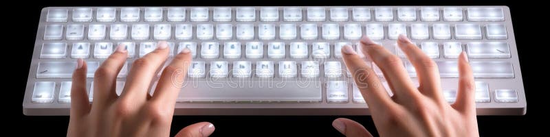Typing on Lighted Keyboard for Efficiency and Digital Communication ...