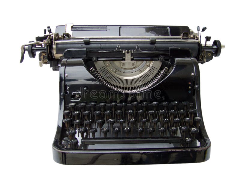 Old vintage typewriter stock image. Image of metallic - 17709987
