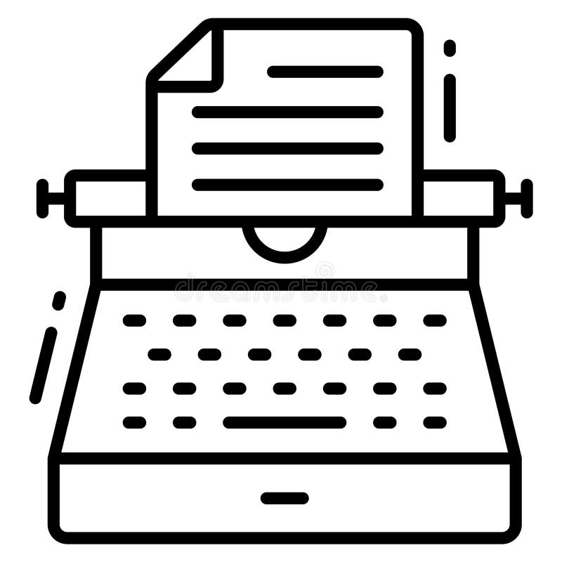 Typing Machine Copyright Law, Intellectual Property Icon Stock Vector ...