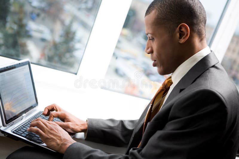 Typing man stock image. Image of adult, business, keypad - 12979067