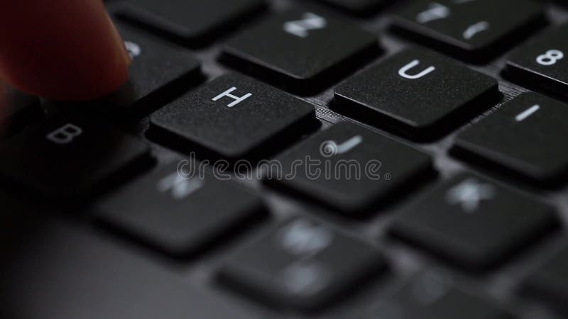 Typing on a Modern Keyboard Close Up Stock Footage - Video of modern ...