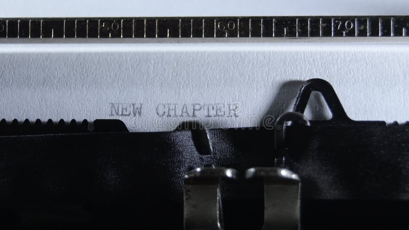 Typing New Chapter with an Old Manual Typewriter Stock Video - Video of ...