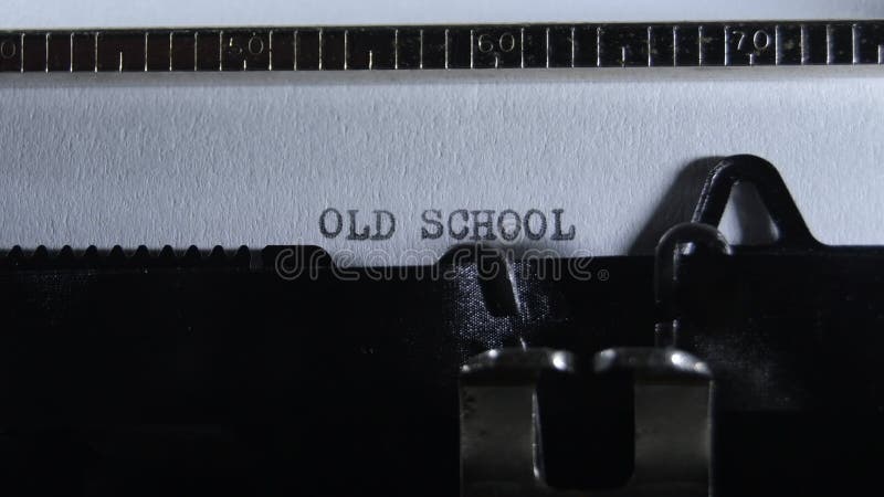Typing OLD SCHOOL with an Old Manual Typewriter Stock Video - Video of ...