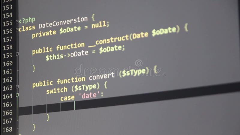 Typing Php Code On Screen By Web Developer And Php Developer Shows Computer Screen With Source
