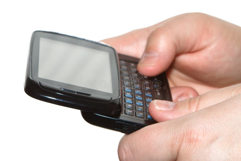 Text Messaging stock photo. Image of palm, handheld, office - 184916