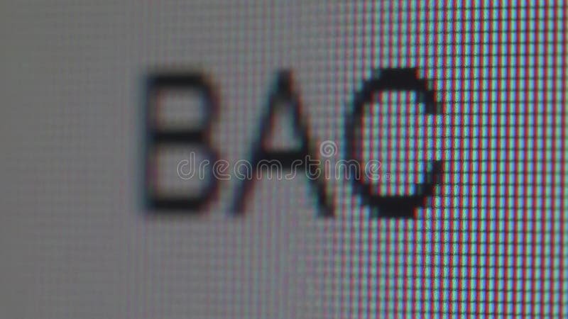 Typing on a 80s Style Computer, Blank Screen Stock Footage - Video of ...