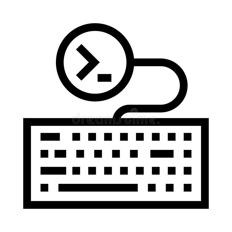 Typing vector line icon stock vector. Illustration of icons - 114919873