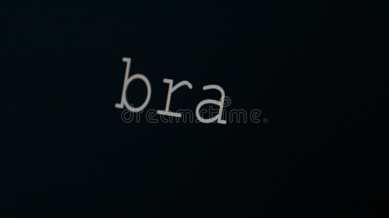 Brave Word with the Texture of the USA Waving Flag on a Black ...