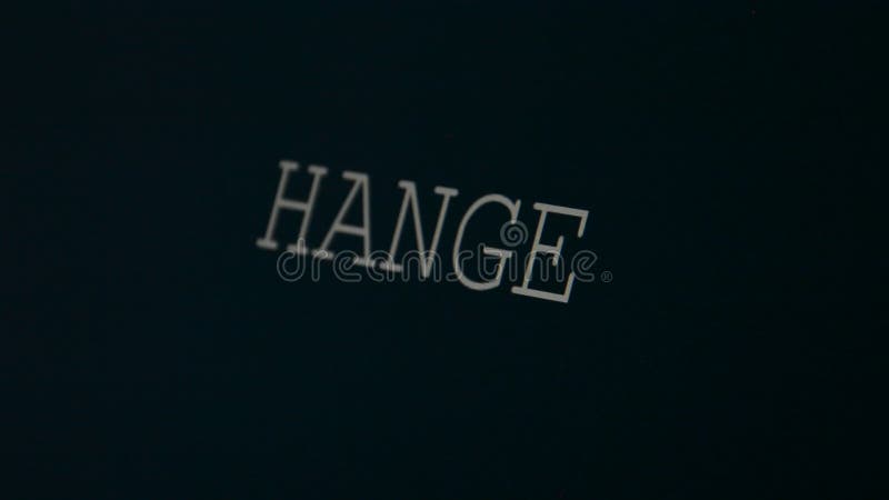 Typing word hanger stock footage. Video of internet, business - 79125158