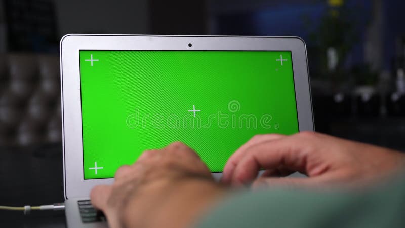 Typing and Working on a Modern Laptop Stock Footage - Video of indoors ...