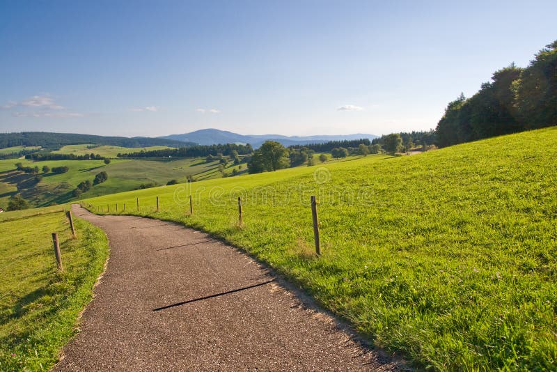 Typische Landschaft in Deutschland Stockfoto - Bild von deutschland ...