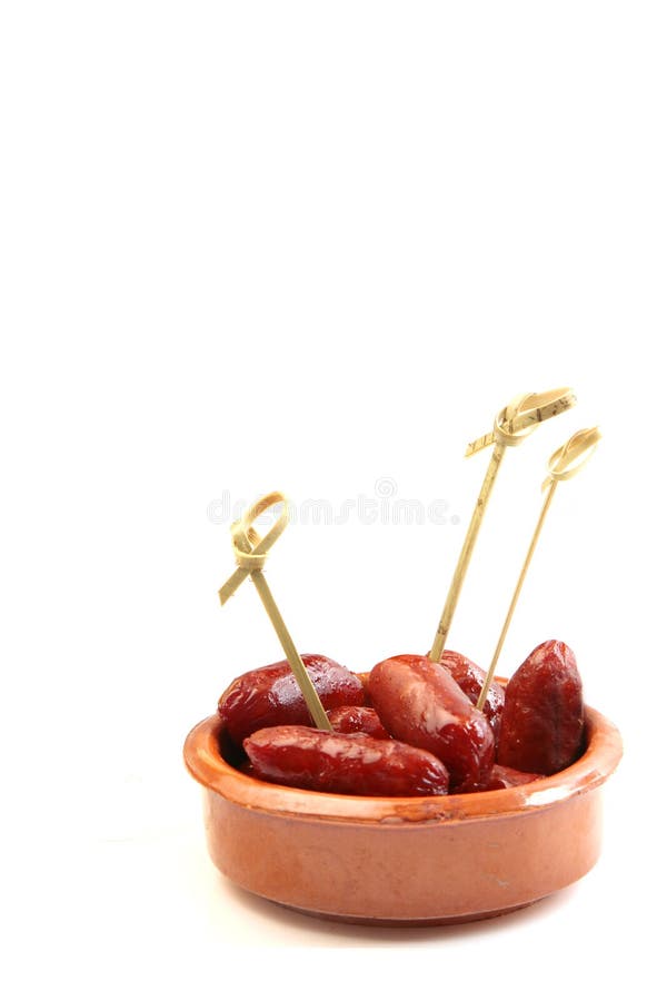 Typische Spanische Chorizo Tapas Stockbild - Bild von typisch, tapas ...