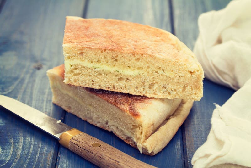 Typisches Brot Von Insel Madeira Stockfoto - Bild von regional ...