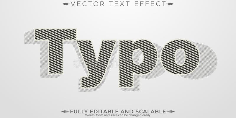 Typo Sketch Text Effect, Editable Logo and Blackletter Text Style Stock ...