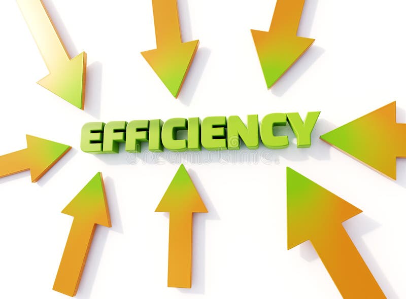 Effectiveness Typographic 3d Illustration, Arrows Pointing To Word ...