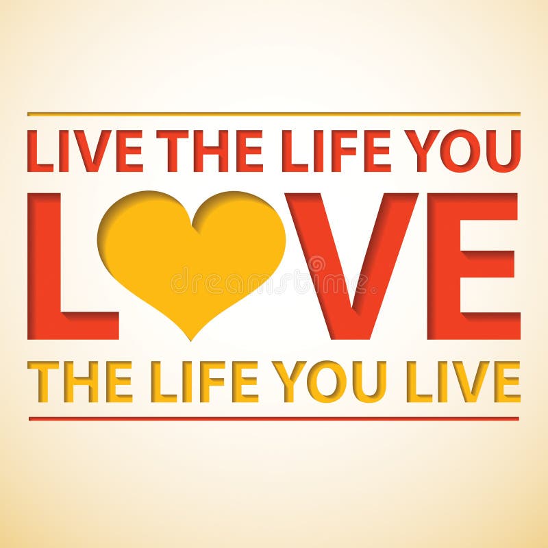 Typographic Inspirational Message Card Stock Vector - Illustration of ...