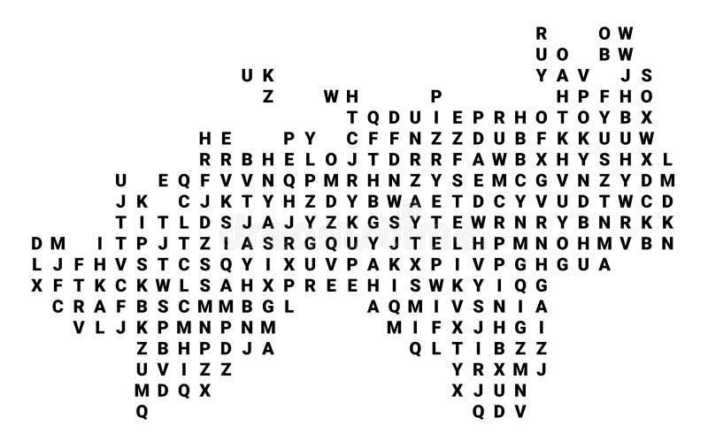 Typographic Map the State or Region Harju (Estonia) Stock Illustration ...