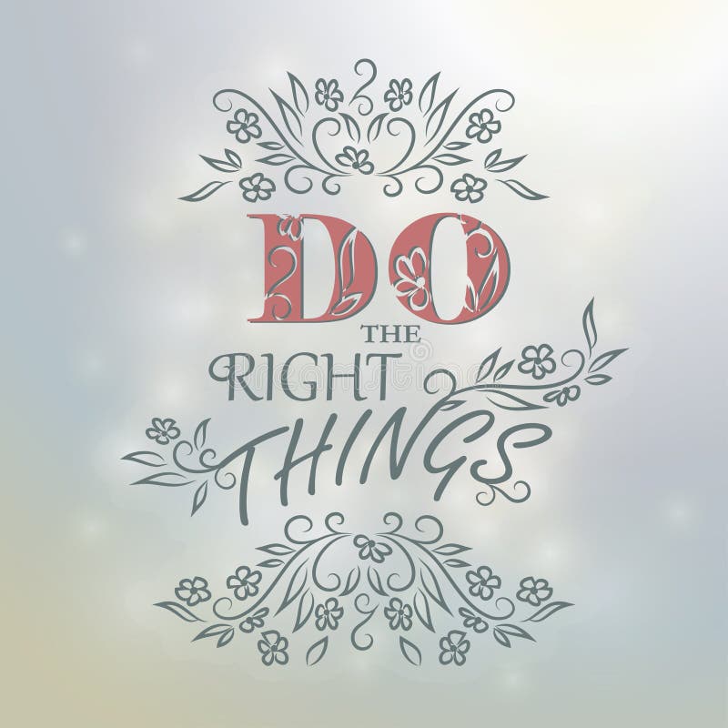 Do Right Thing Stock Illustrations – 55 Do Right Thing Stock ...
