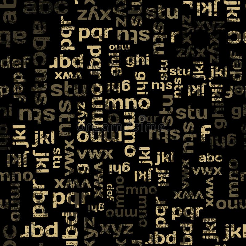 Typographic seamless stock vector. Illustration of element - 51834896