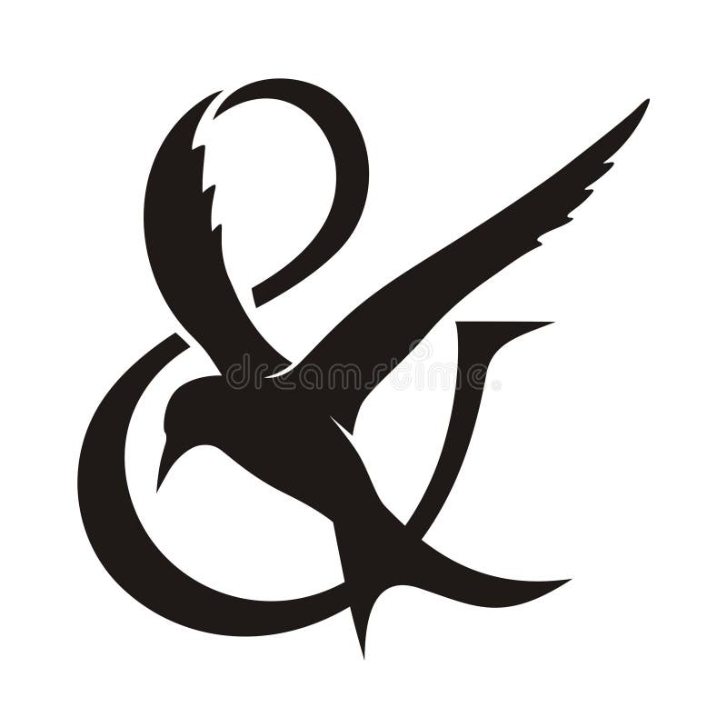 And typography bird stock illustration. Illustration of black - 49966378