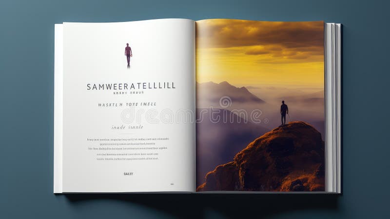 Typography Book Jacket Layout Stock Illustration - Illustration of ...