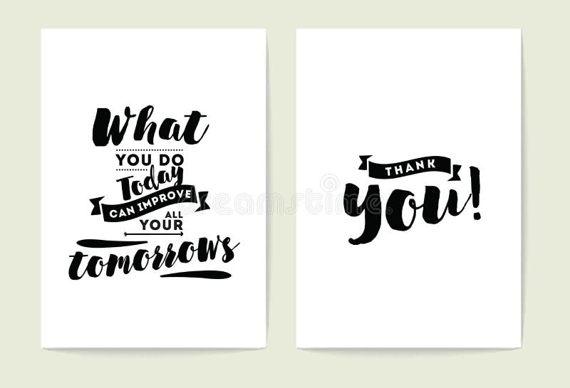 Typography cards set. stock vector. Illustration of hand - 77900381