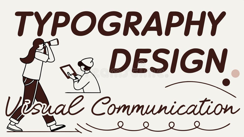 Typography Design Text, Visual Communication Vector Design Generative ...