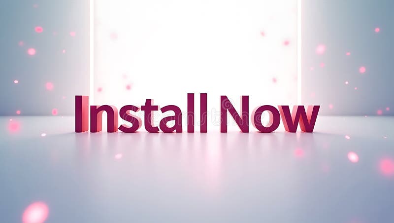 Typography Focused Visual of a Call To Action Inviting Installation in ...