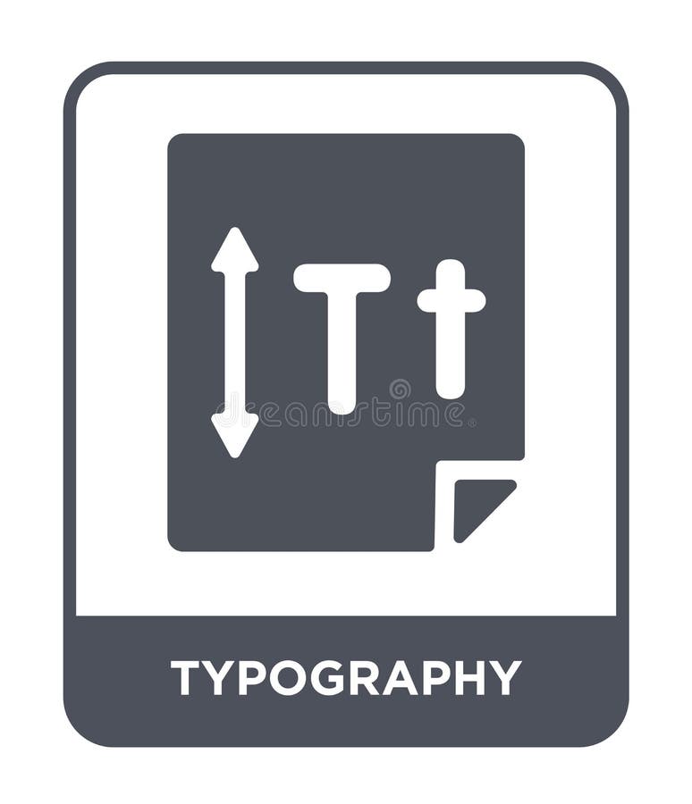 Typography Icon in Trendy Design Style. Typography Icon Isolated on ...