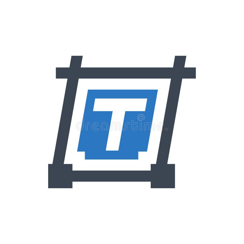 Typography icon stock vector. Illustration of vector - 223751633