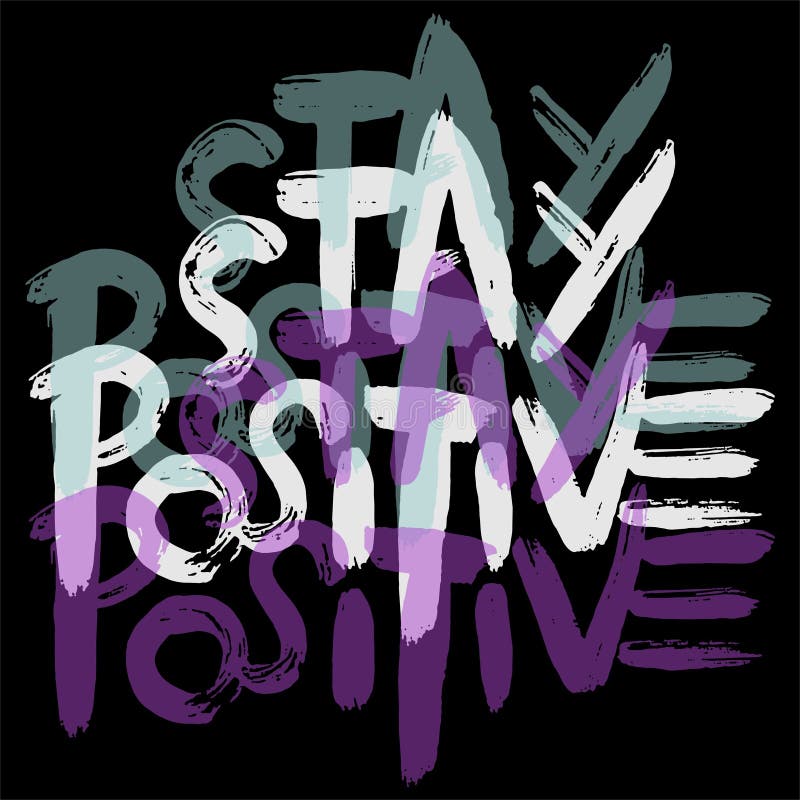 Typography Illustration of Text with Shadow Effect that Says Stay ...