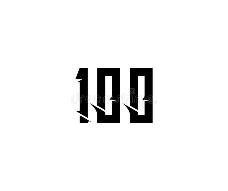 Typography Initial 100 Letter Stylzed Typeface Monogram Logotype Stock ...