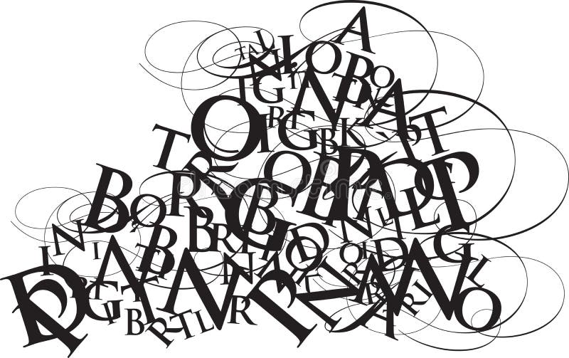 Typography jumble stock vector. Illustration of jumble - 6985184