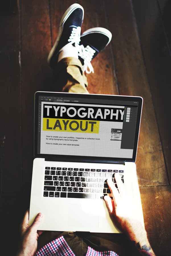 Typography Layout Ideas Creativity Design Element Concept Stock Image ...