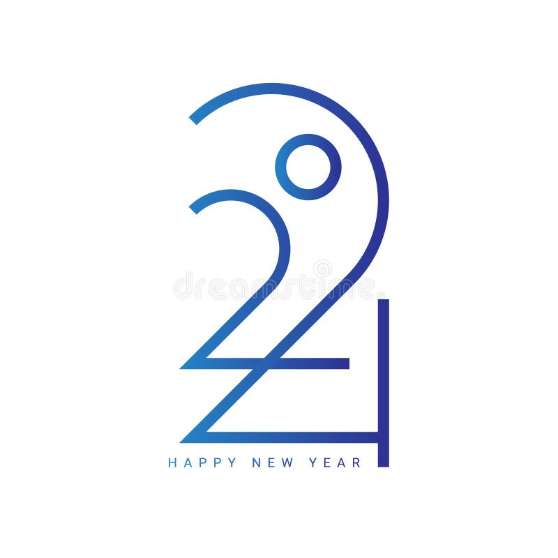 2024 Typography Logo Design Concept Stock Vector - Illustration of logo ...