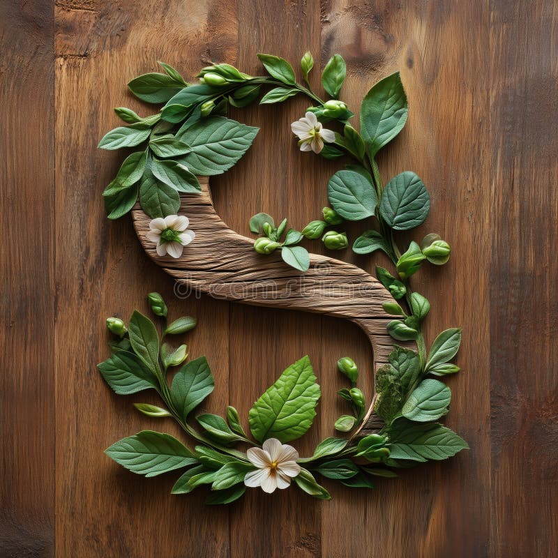 Typography with Nature Elements, Nature Inspired Font Designs, Creative ...