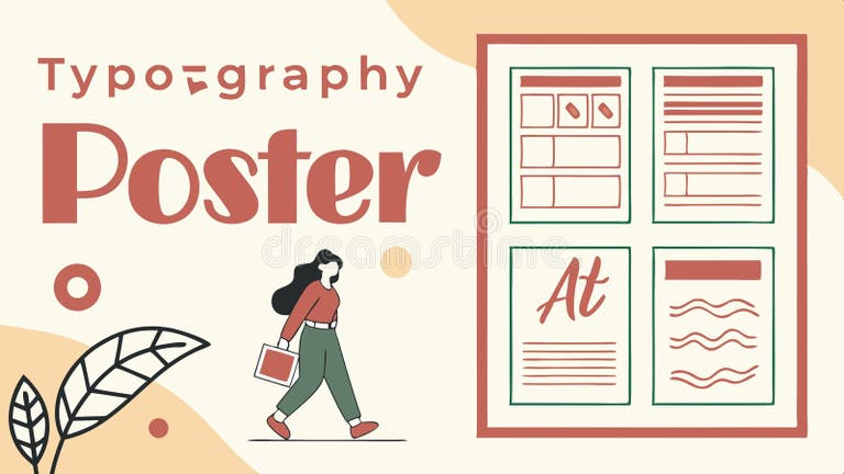 Typography Poster Design, Graphic and Text Layout Vector Design ...