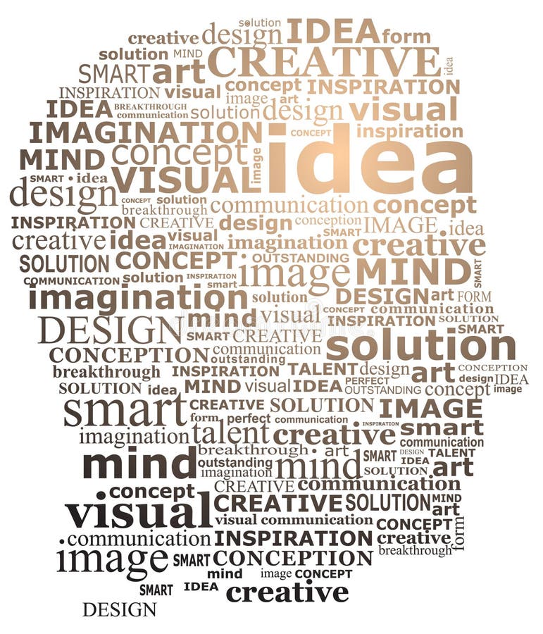 Typography profile stock vector. Illustration of brainchild - 21154320