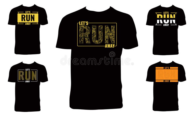 Typography T Shirt Design Bundle. Stock Vector - Illustration of ...