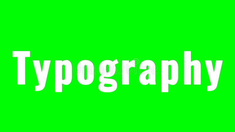 Typography Text Green Screen Animated Video Stock Footage - Video of ...