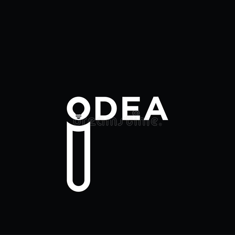 Typography Text Idea Logo Design Inspiration Stock Illustration ...