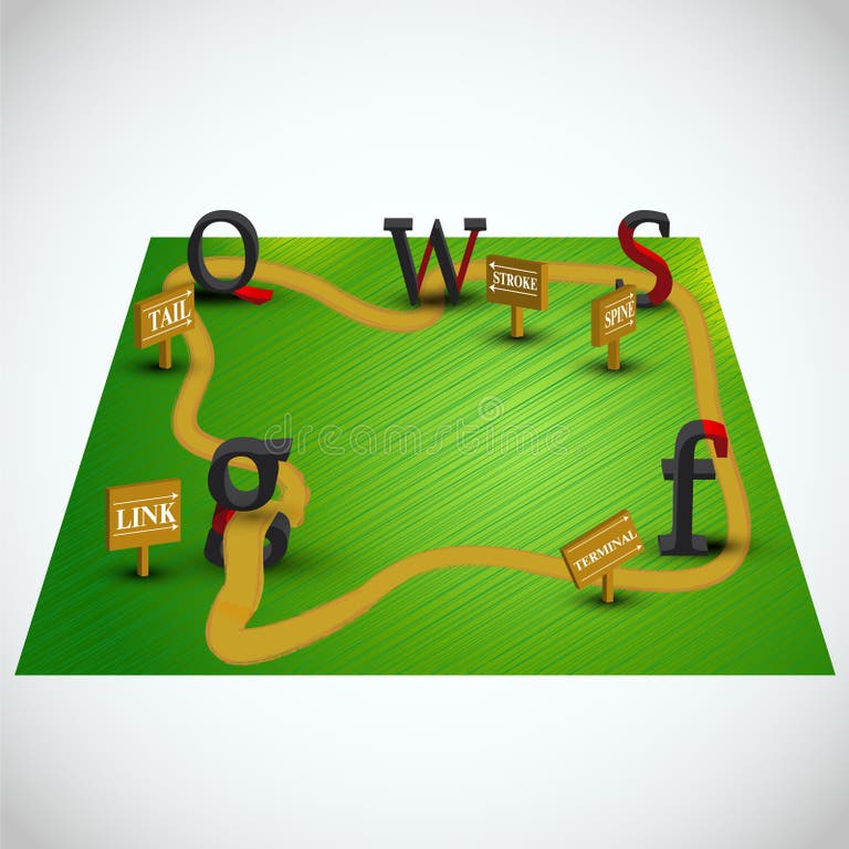 Typography Map Path Stock Illustrations – 407 Typography Map Path Stock ...