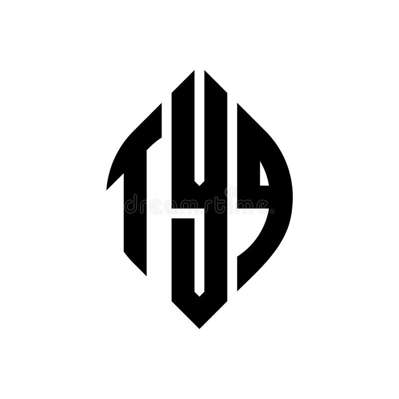 TYQ Circle Letter Logo Design with Circle and Ellipse Shape. TYQ ...
