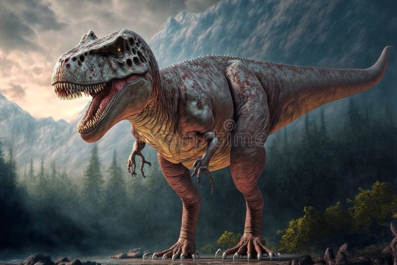 Tyrannosaurus Rex Also Known As T Rex - AI Generative Stock ...
