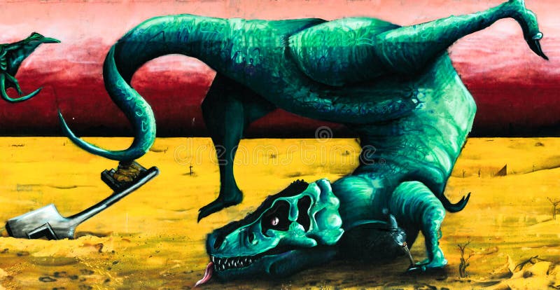 Dead Tyrannosaurus Rex Cartoon