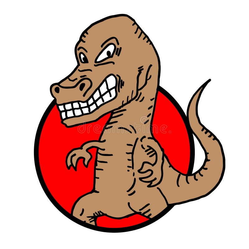 Tyrannosaurus rex icon stock vector. Illustration of animal - 24410333
